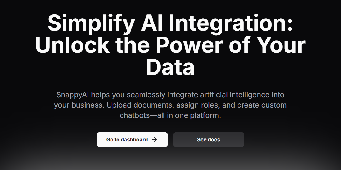 SnappyAI - Upload files, assign roles, and query with ease | Steemhunt